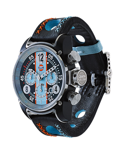BRM Gulf Racing Chronograph Light Blue PVD Limited Edition of ONLY 50 ...